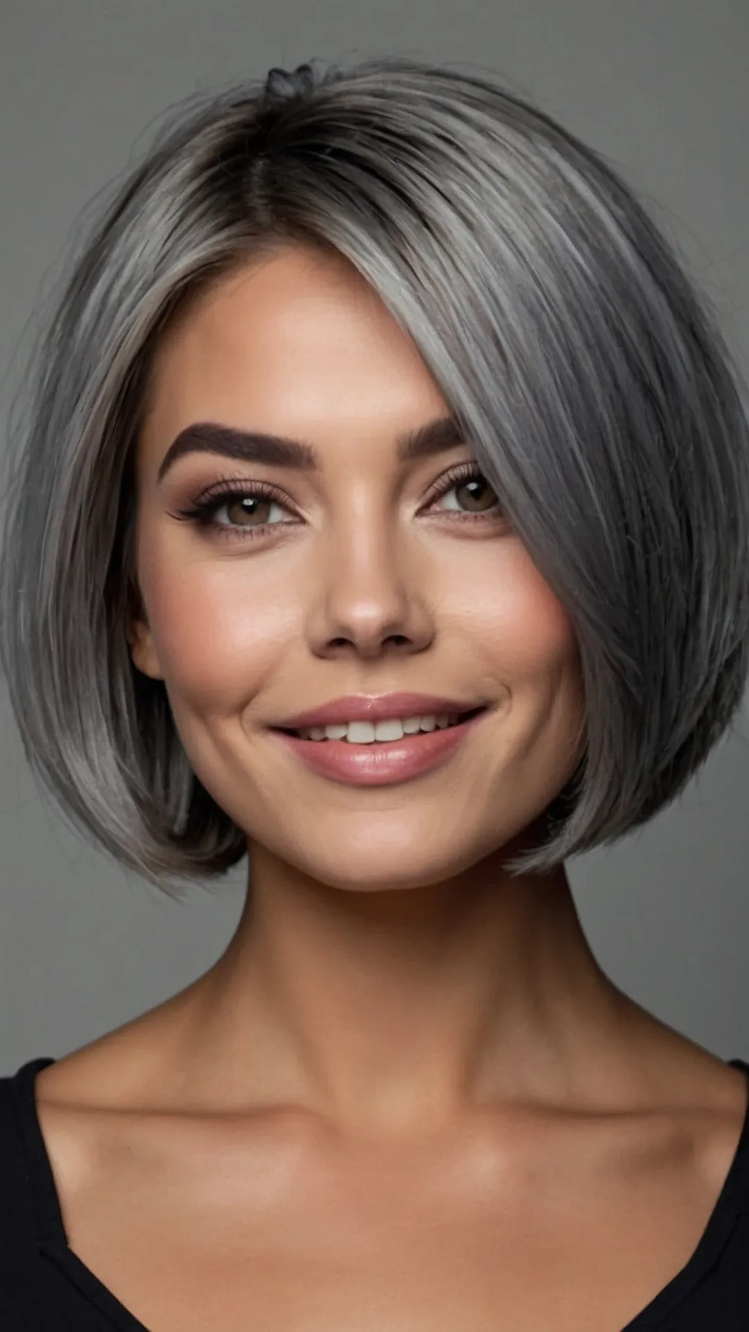 Age with Style: 15 Grey Bob Hairstyles to Try Now - Cheerful Talks