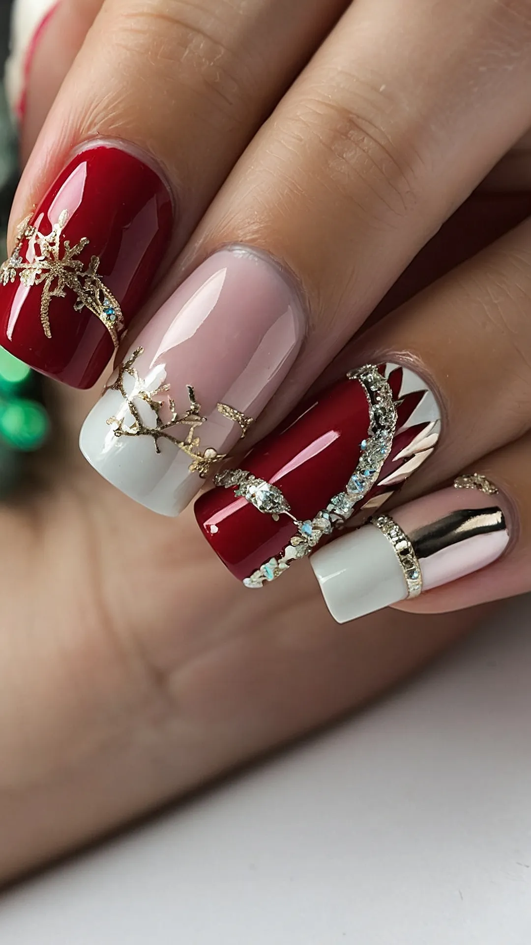 Classy Christmas Nails: 15 Simple Red Designs to Sparkle This Season ...