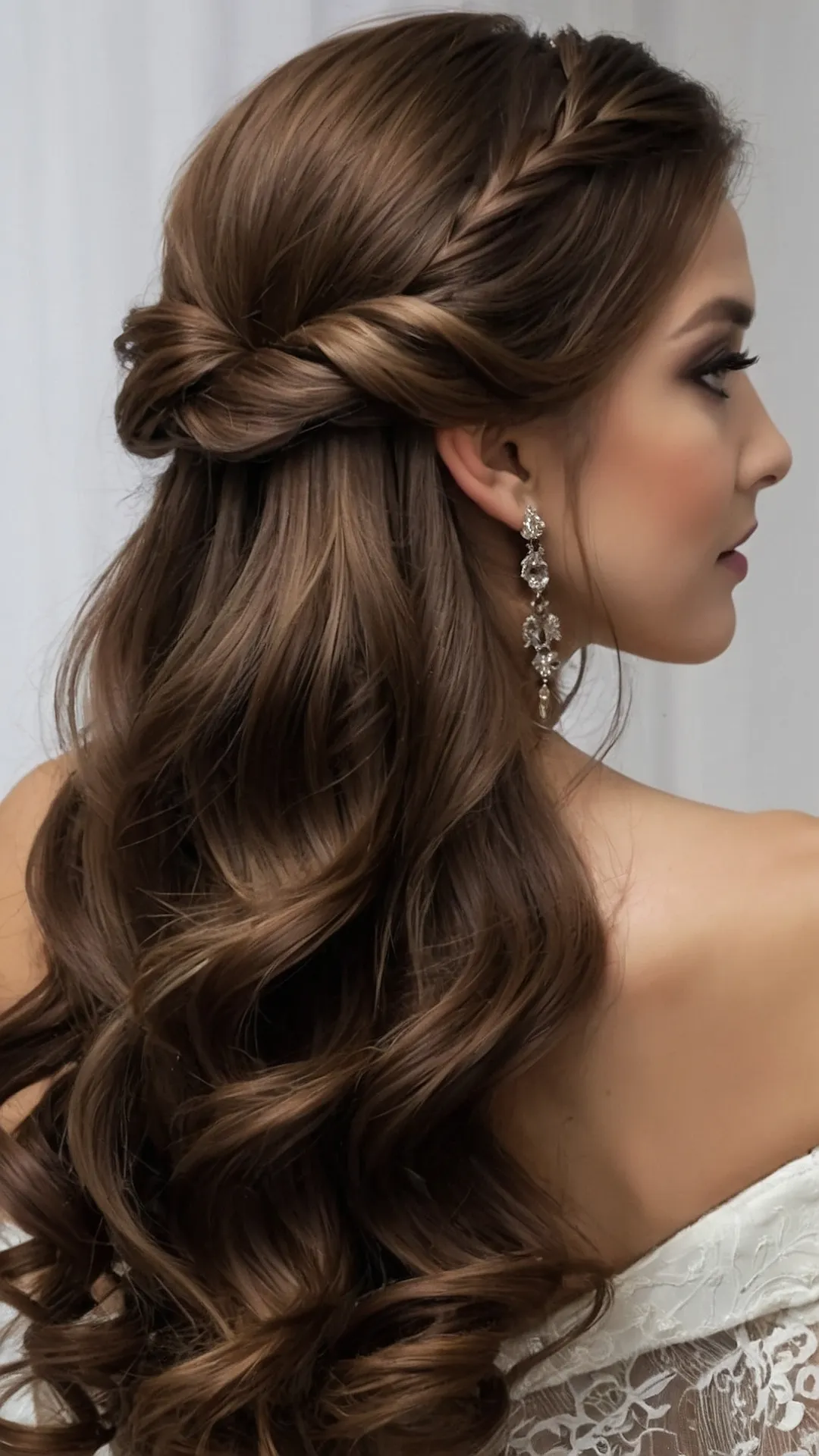 18 Half Up Half Down Hairstyles to Inspire Your Bridal Look** ** - Cheerful Talks