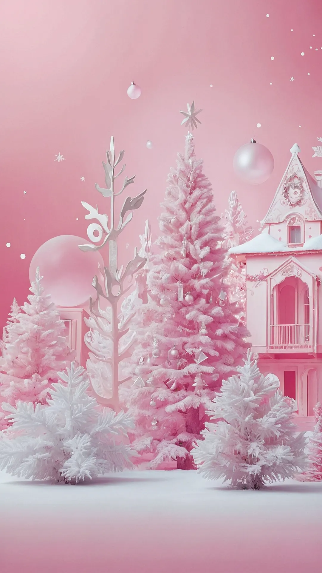 13 Adorable Pink Christmas Wallpaper Ideas to Spruce Up Your Devices ...