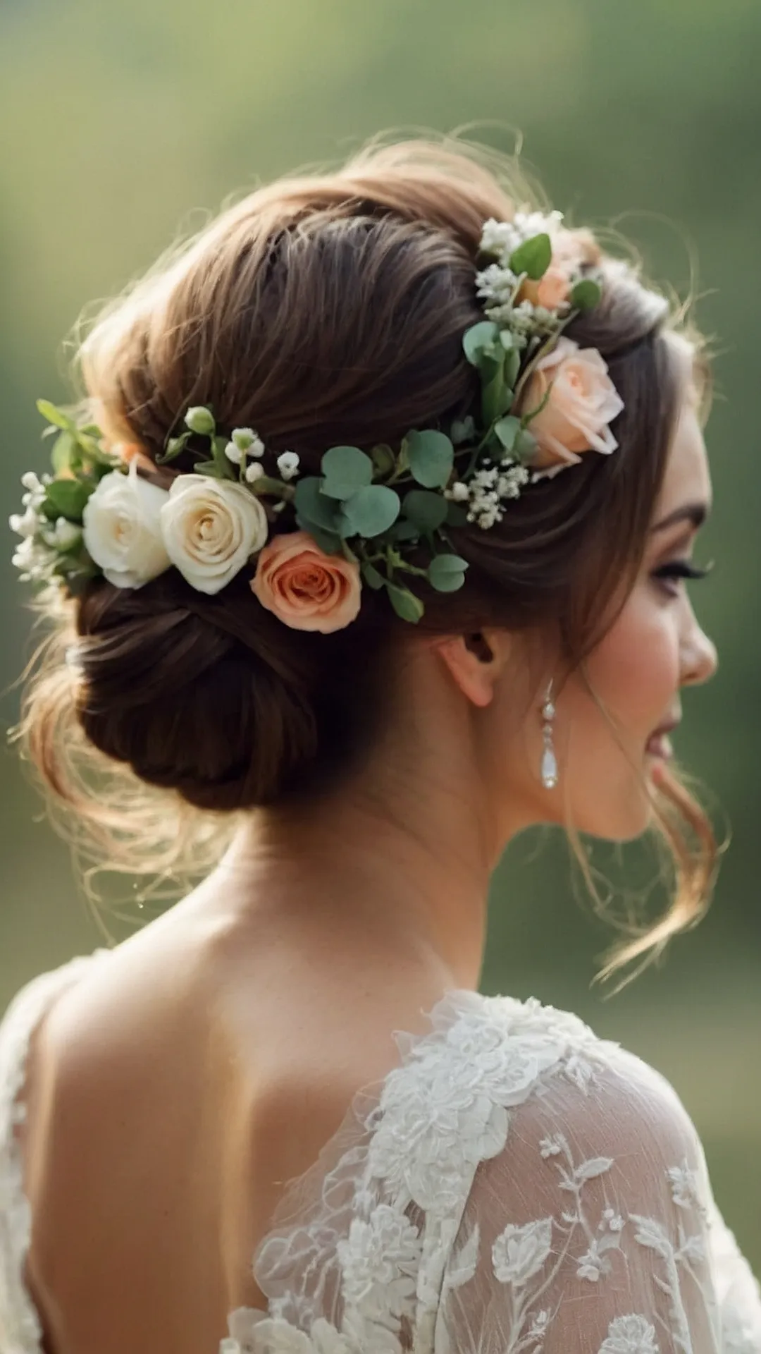 Flower Power: 17 Bun Hairstyles That Will Make You the Star of Your Wedding Day - Cheerful Talks