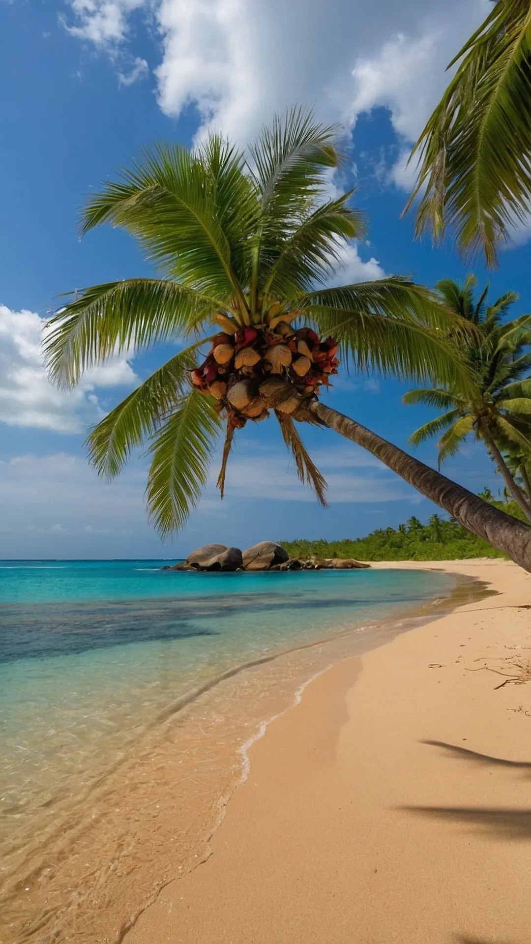 Sun, Sand, and Screens: 16 Coconut Beach Wallpapers to Brighten Your ...