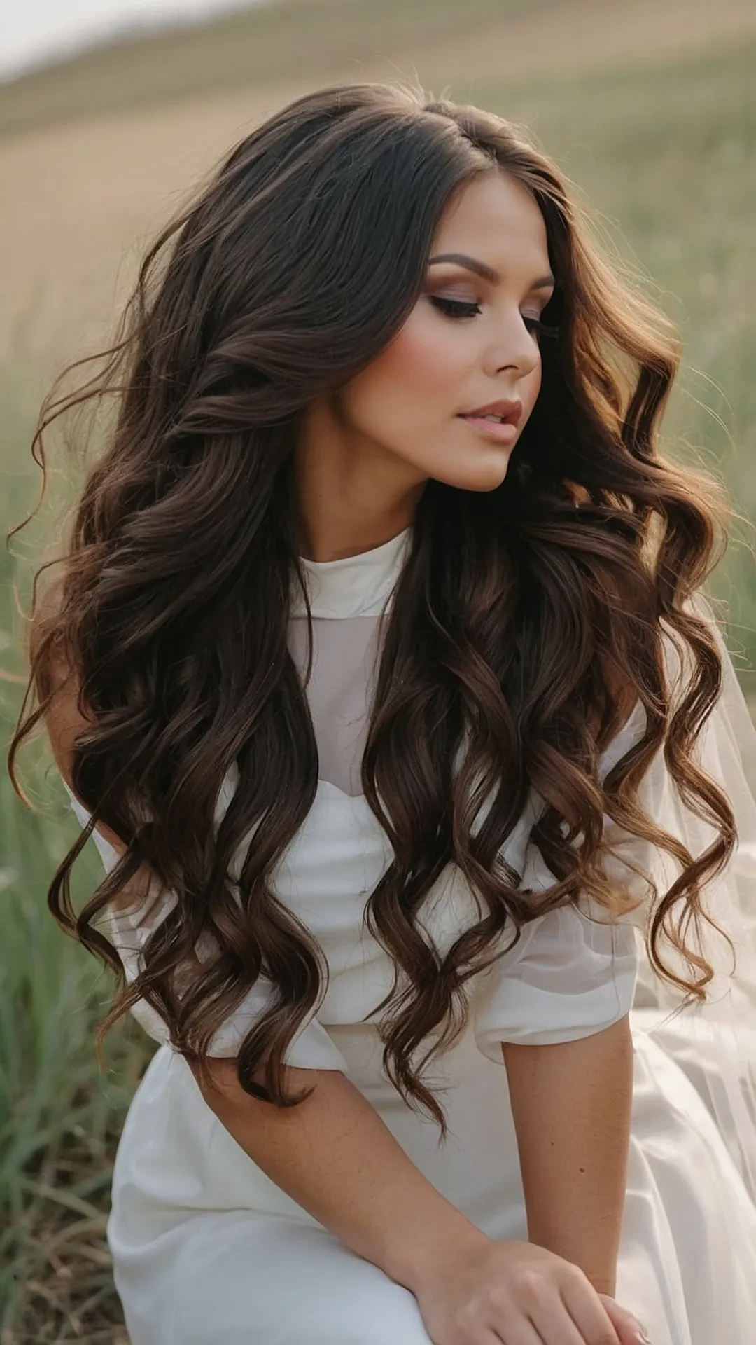 Flawless Locks: Explore 19 Long, Flowing Curls Bridal Hairstyles ...
