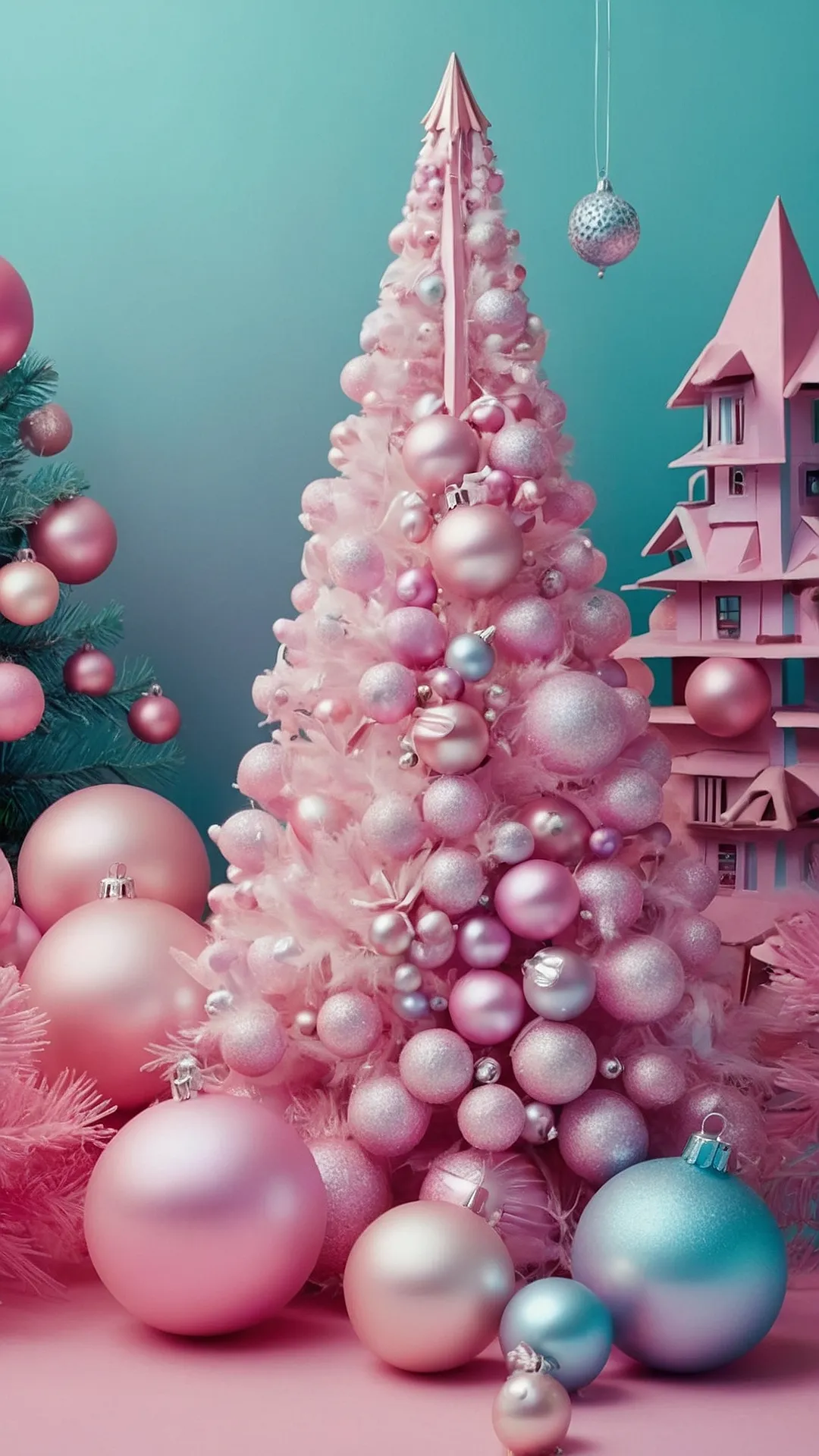 Pink-tastic Joy: 21 Adorable Christmas Wallpaper Ideas to Brighten Your ...
