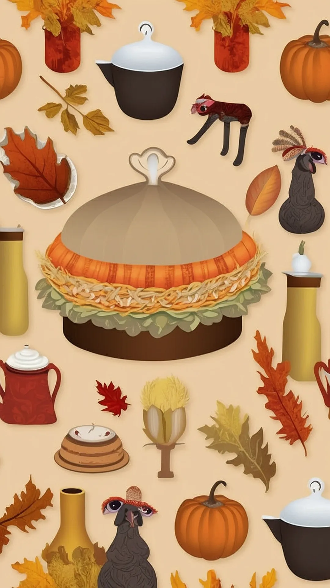 Festive Wall Designs: 10 Adorable Thanksgiving Wallpapers for Your ...