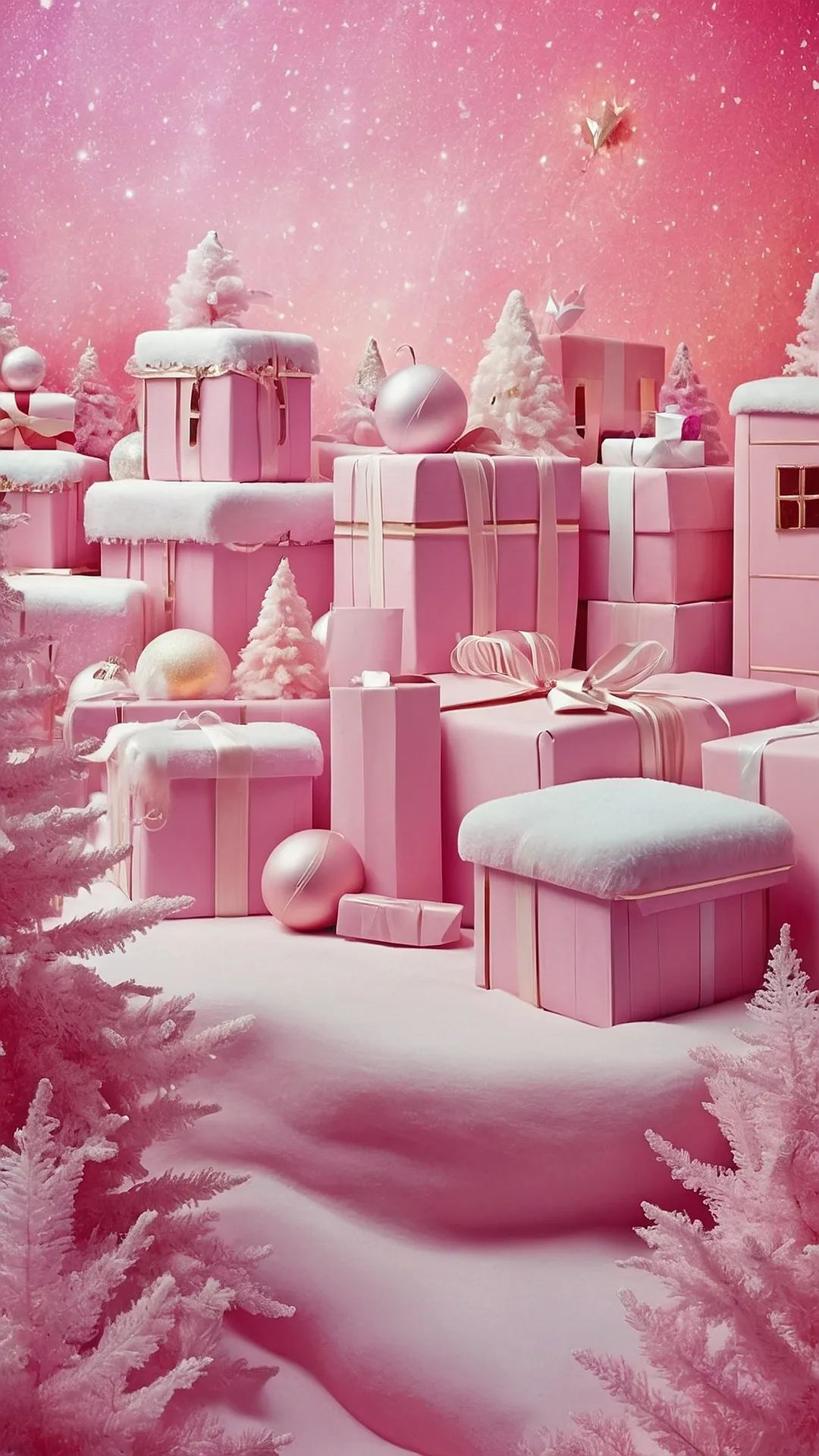 Jingle All the Way with 13 Pink Christmas Wallpaper Ideas - Cheerful Talks