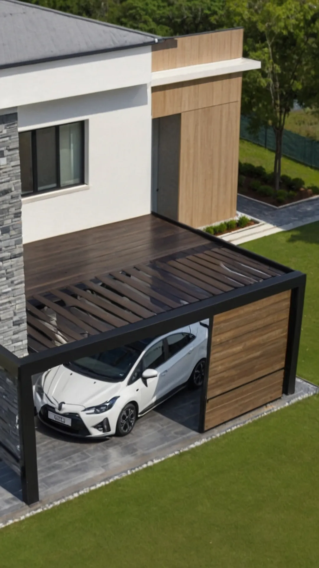 17 Modern Car Porch Design Ideas for the Stylish Driver - Cheerful Talks
