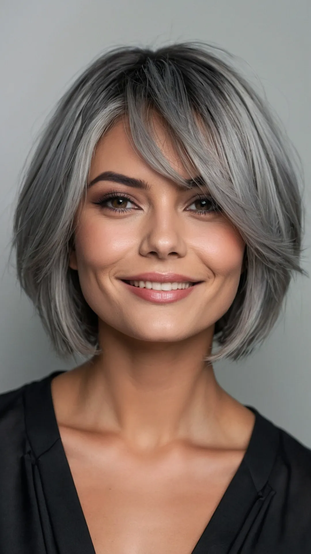 Age with Style: 15 Grey Bob Hairstyles to Try Now - Cheerful Talks