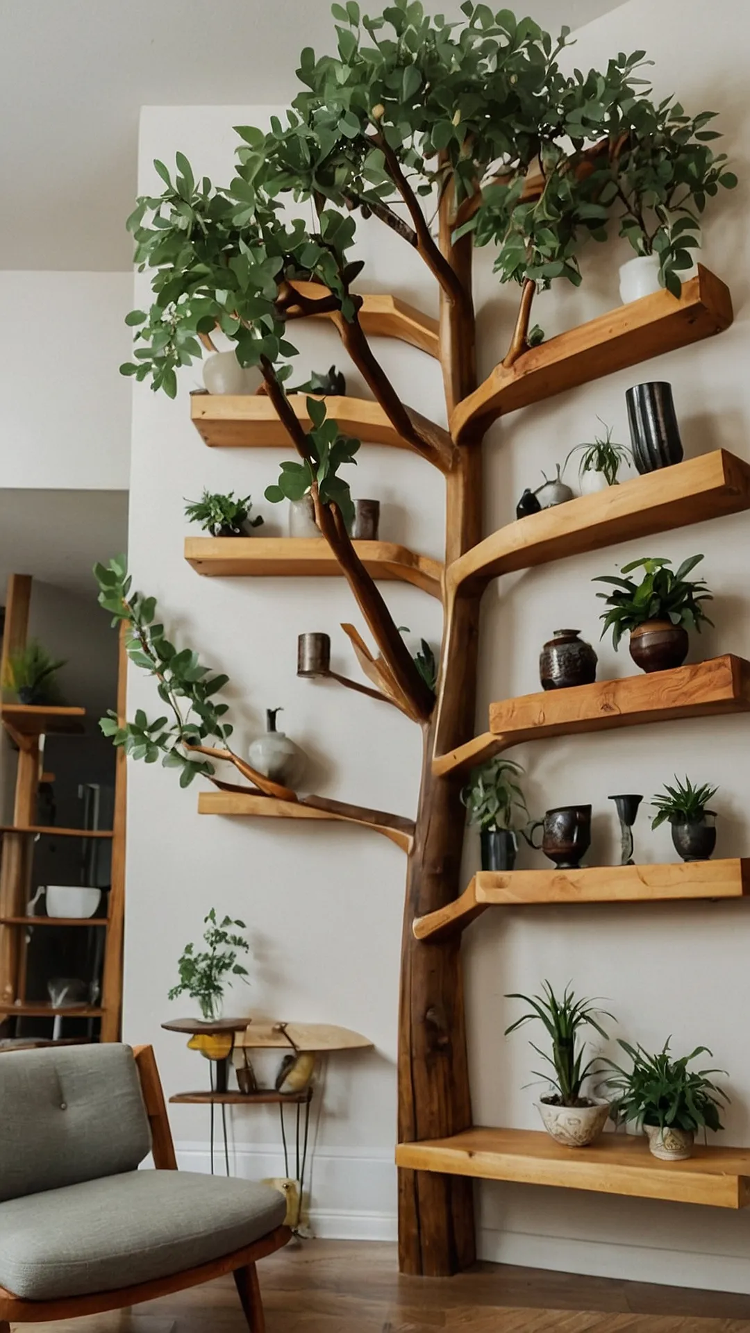 Get Crafty: 15 Tree Branch Shelves That Will Make Your Room Pop ...