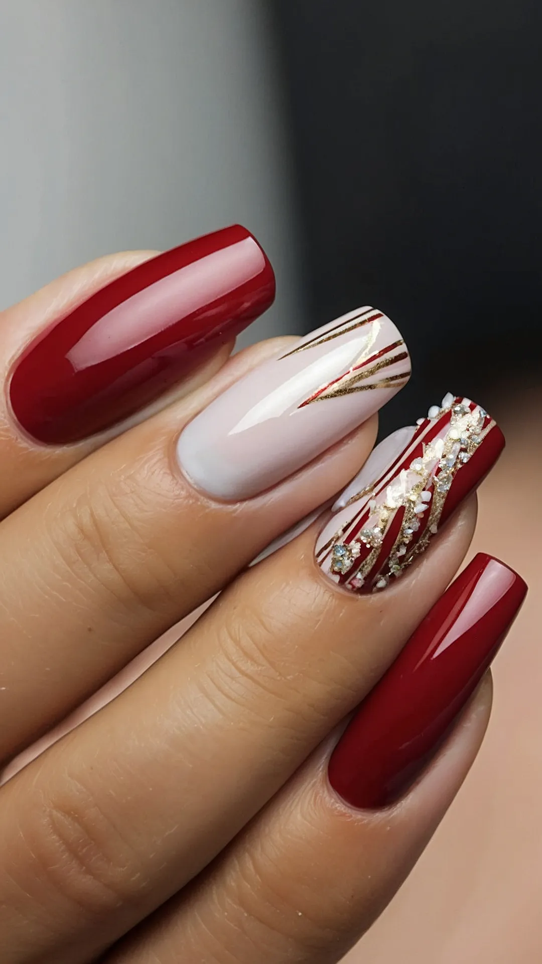 Classy Christmas Nails: 15 Simple Red Designs to Sparkle This Season ...