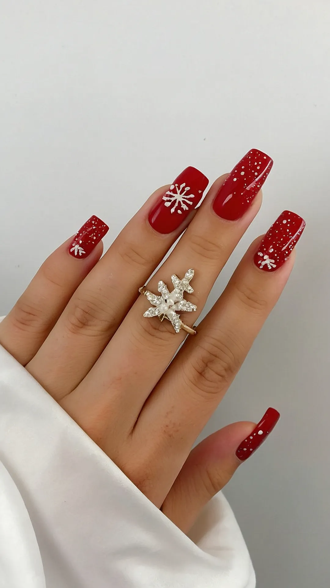 Classy Christmas Nails: 15 Simple Red Designs to Sparkle This Season ...