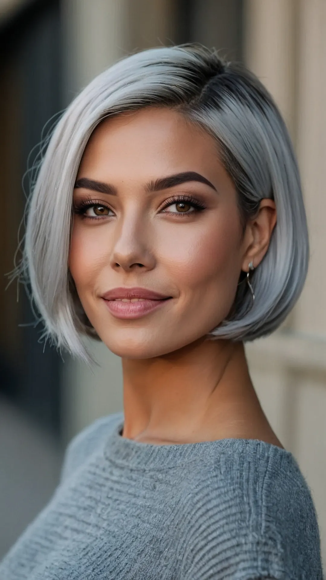 Age with Style: 15 Grey Bob Hairstyles to Try Now - Cheerful Talks