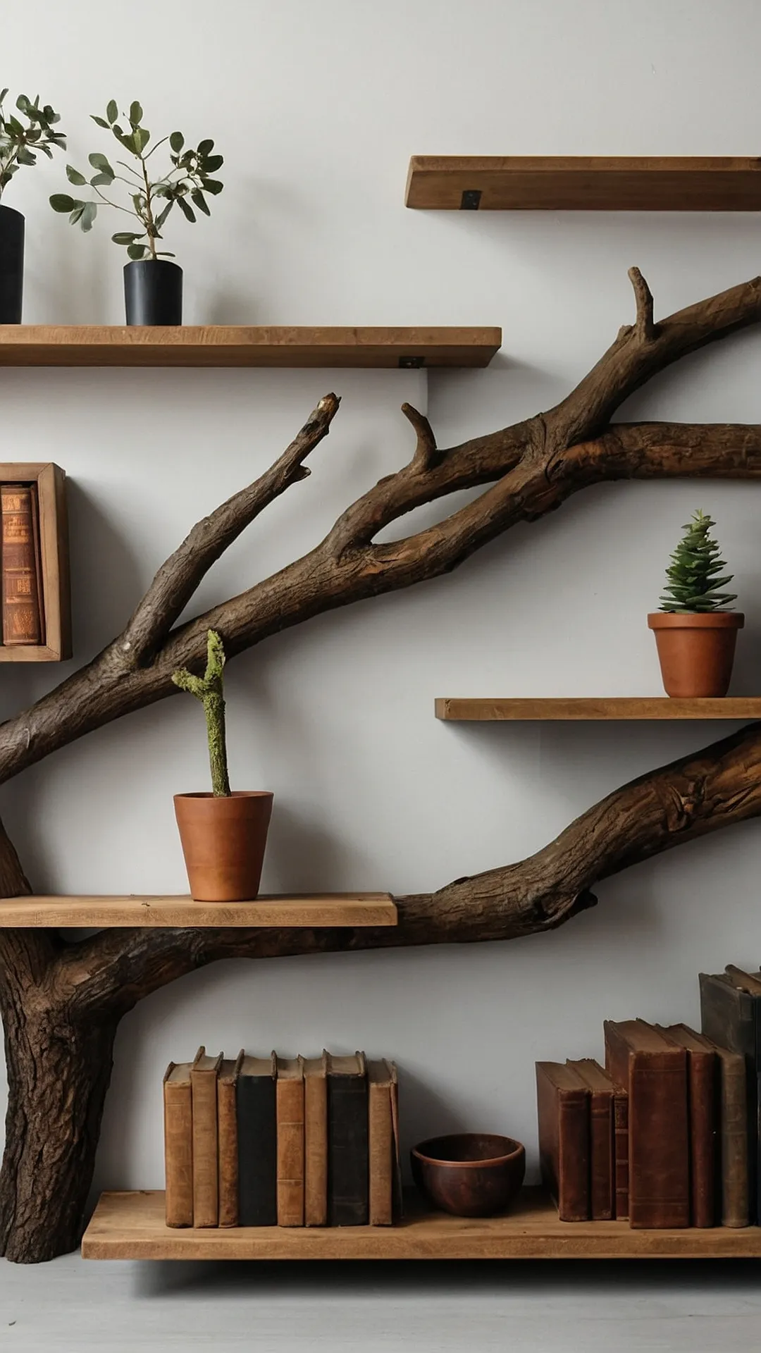 Get Crafty: 15 Tree Branch Shelves That Will Make Your Room Pop ...