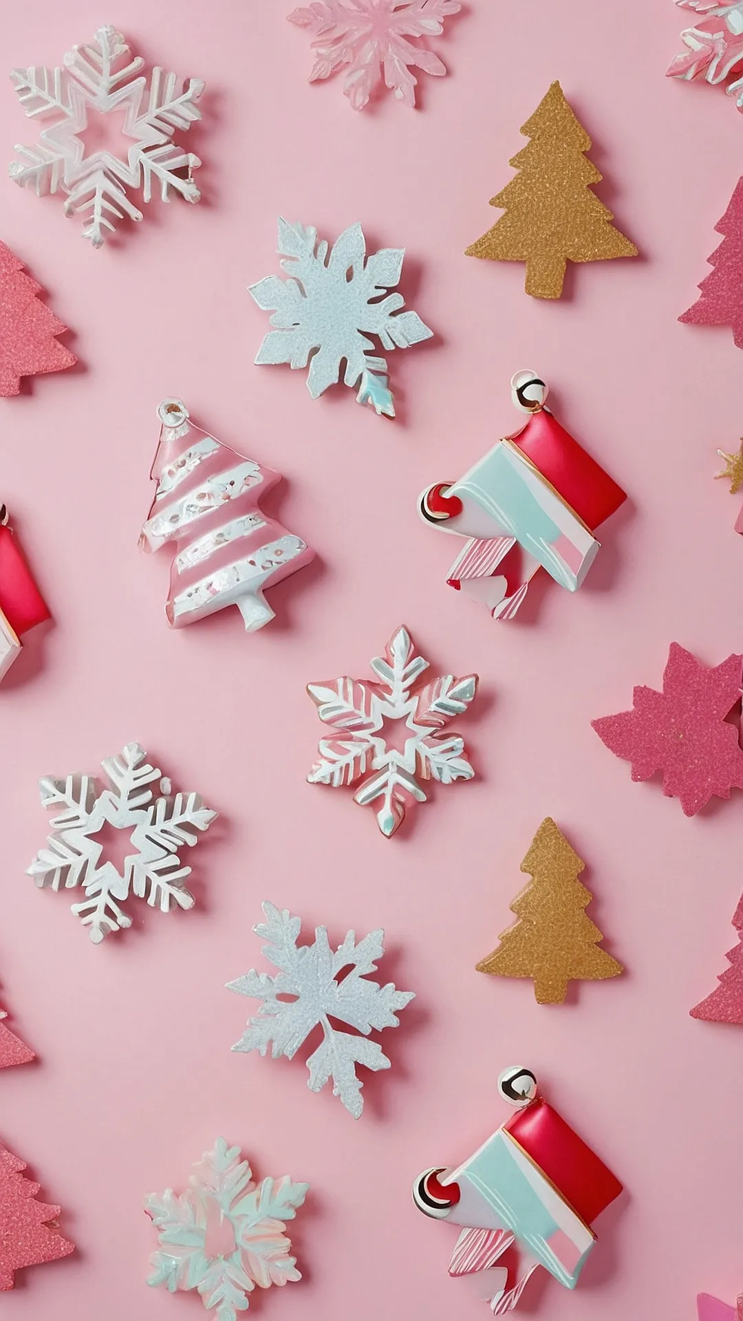 Unwrap the Joy: 13 Pink Christmas Wallpaper Ideas for a Festively Cute ...