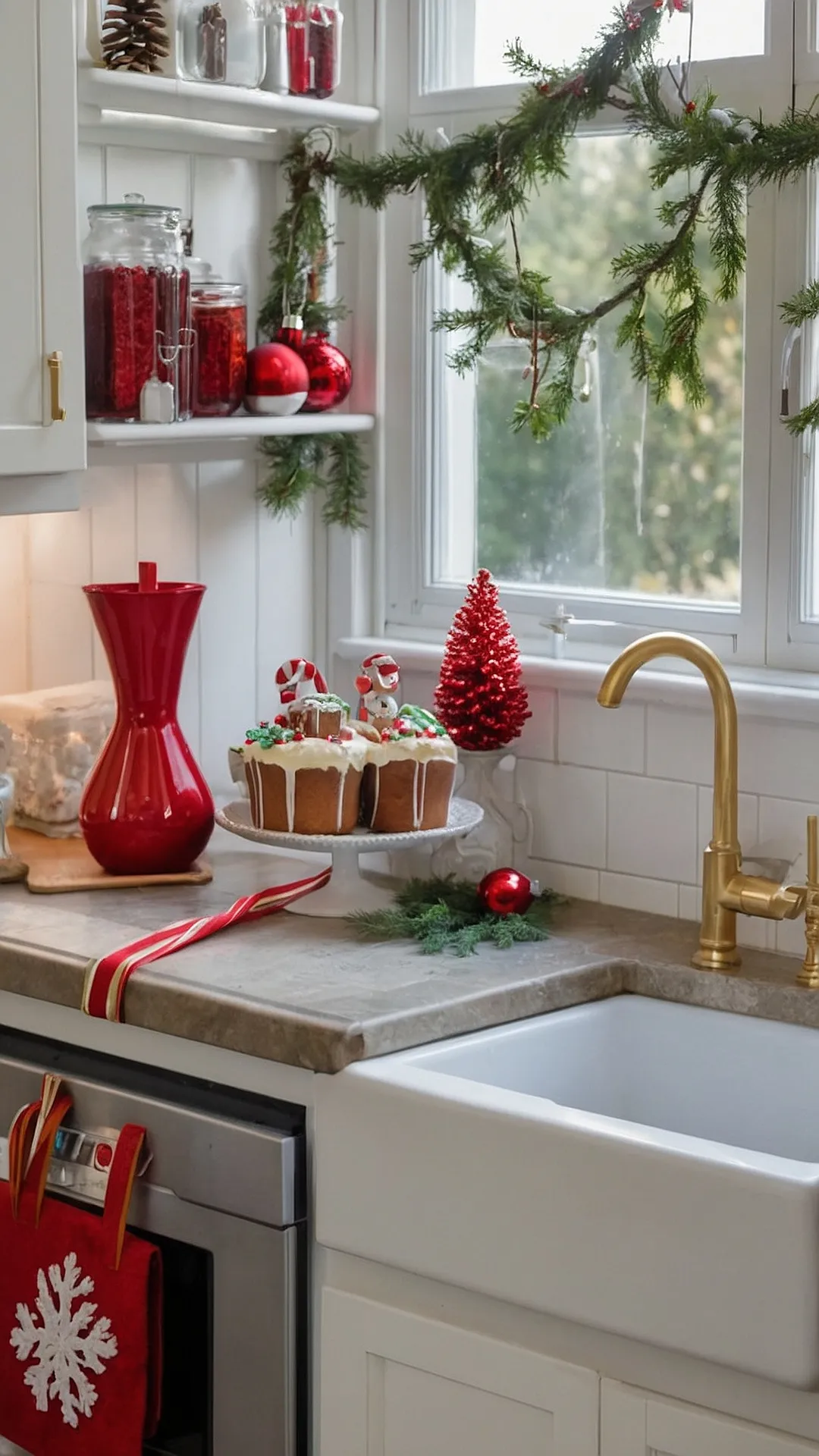 Dashing Through the Decor: 51+ Rustic and Cozy Christmas Kitchen Ideas