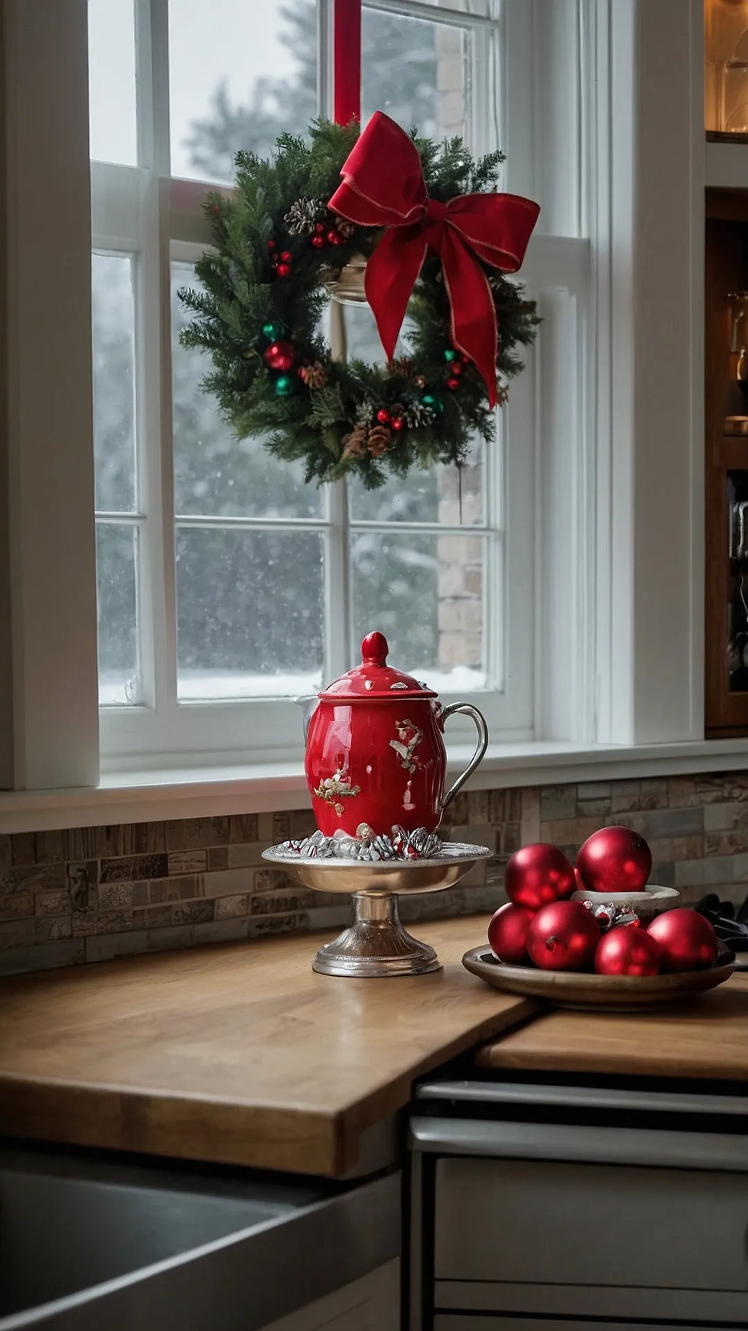 Dashing Through the Decor: 51+ Rustic and Cozy Christmas Kitchen Ideas