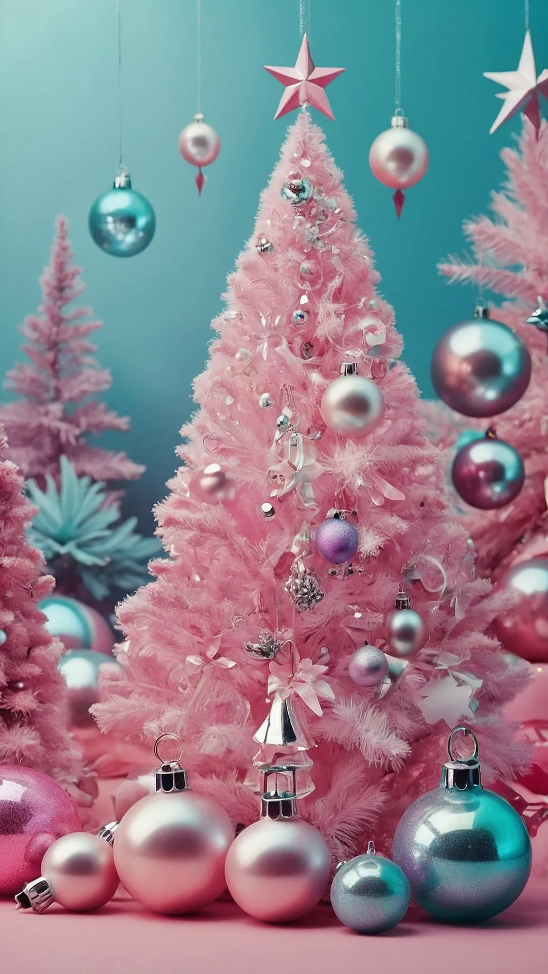 Cheerful Choices: 21 Pink Christmas Wallpapers to Deck Your Devices ...