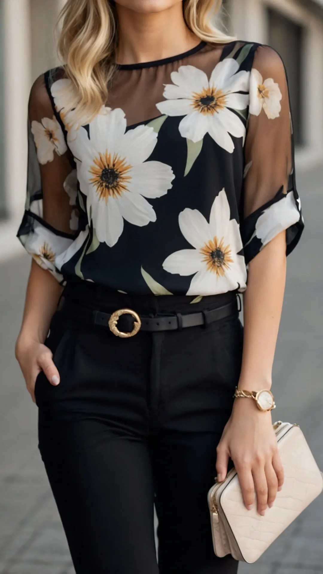 Floral Frenzy: 16 Outfit Ideas with Chic Floral Blouses** ** - Cheer Lives