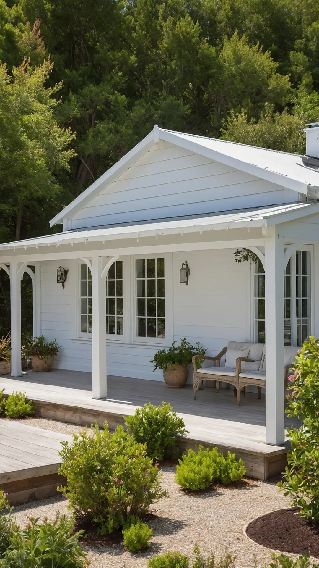 Charming Inspirations: 16 White Cottage Exterior Ideas