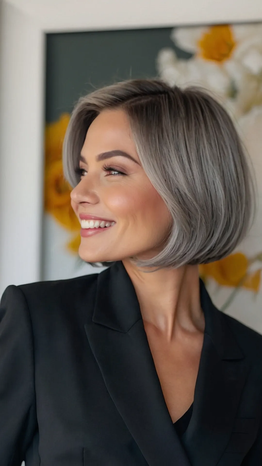 15 Glamorous Grey Bob Hairstyles for Every Age** ** - Cheer Lives