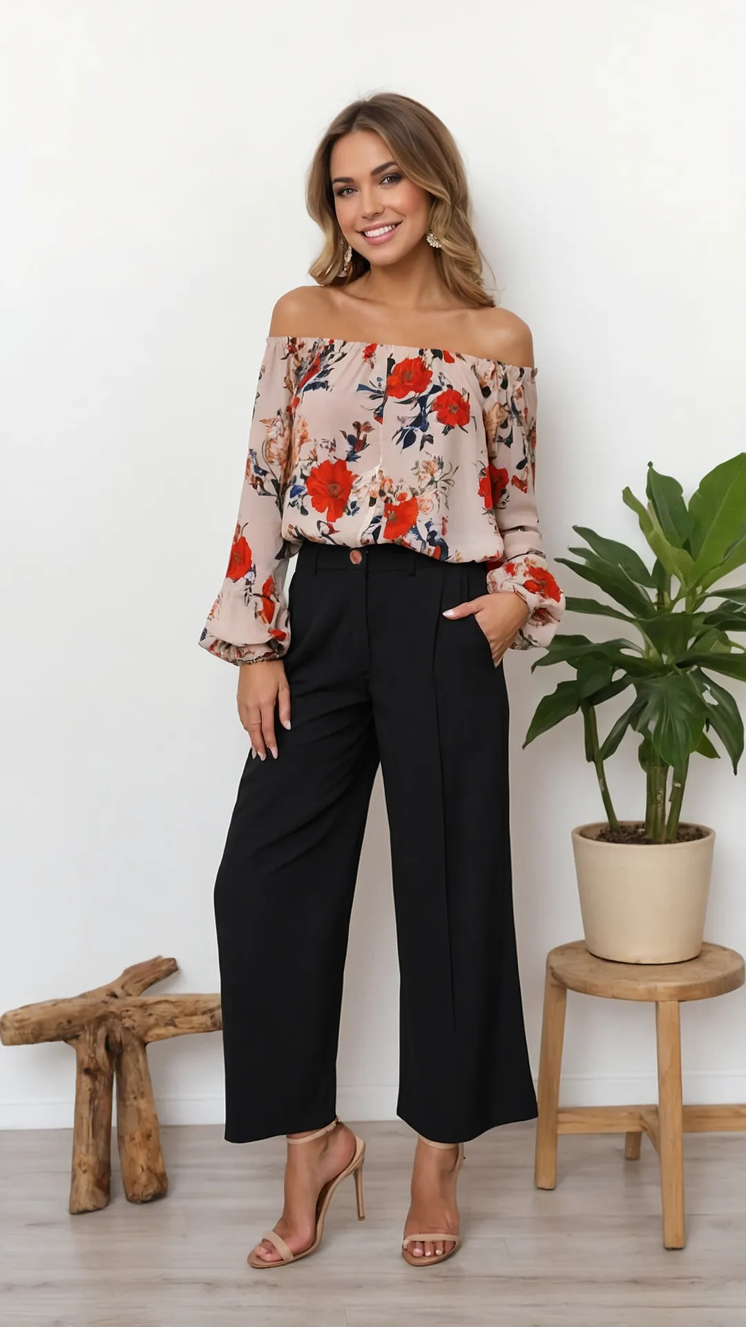 Floral Frenzy: 16 Outfit Ideas with Chic Floral Blouses** ** - Cheer Lives