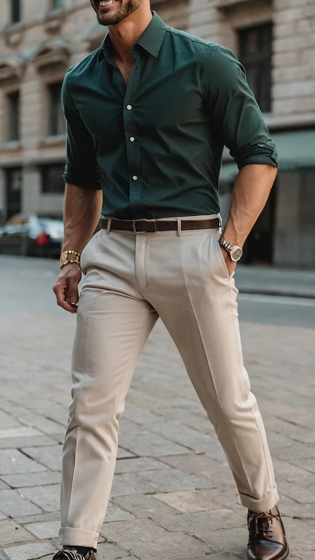 Bold and Classy: 15 Outfit Ideas for Dark-Skinned Muscular Men