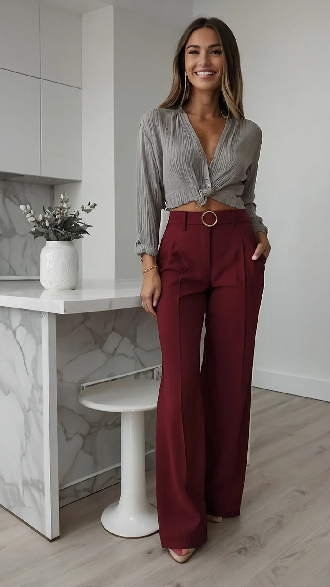 Sip in Style: 19 Wine Colour Pant Outfit Ideas for Every Occasion ...