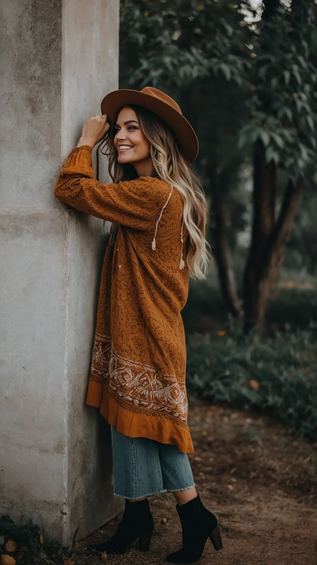 15 Cute and Edgy Boho Fall Outfit Ideas for Midsize Women - Cheer Lives