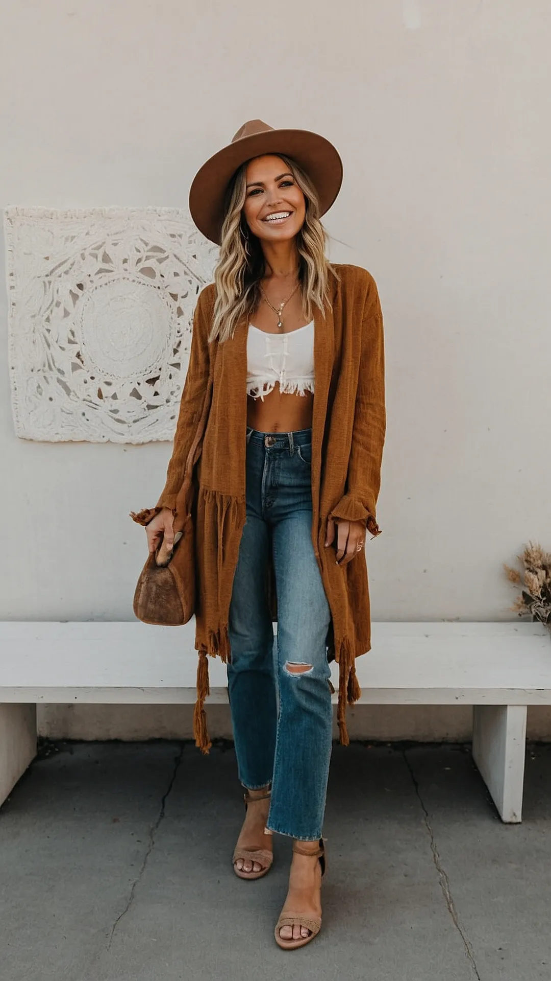 15 Cute and Edgy Boho Fall Outfit Ideas for Midsize Women - Cheer Lives