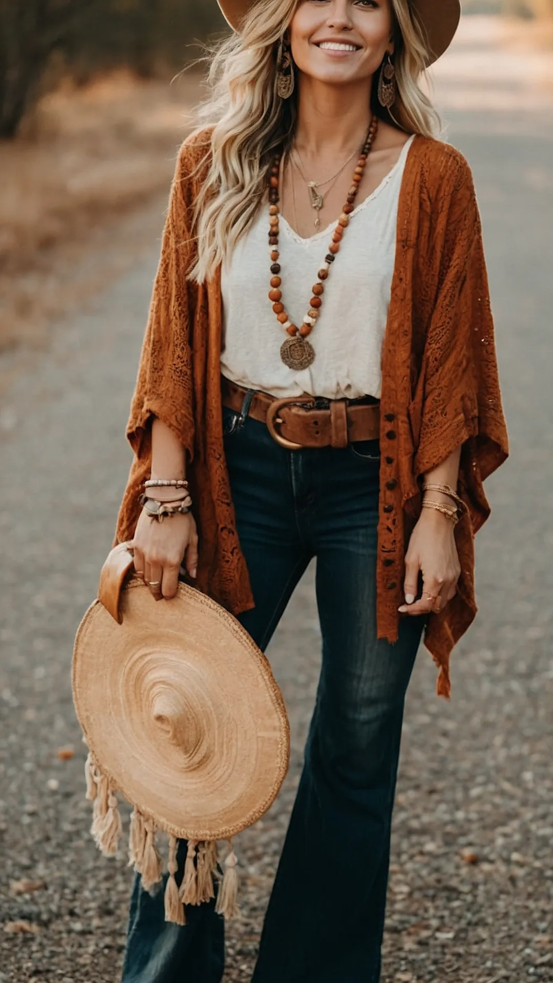 15 Cute and Edgy Boho Fall Outfit Ideas for Midsize Women - Cheer Lives