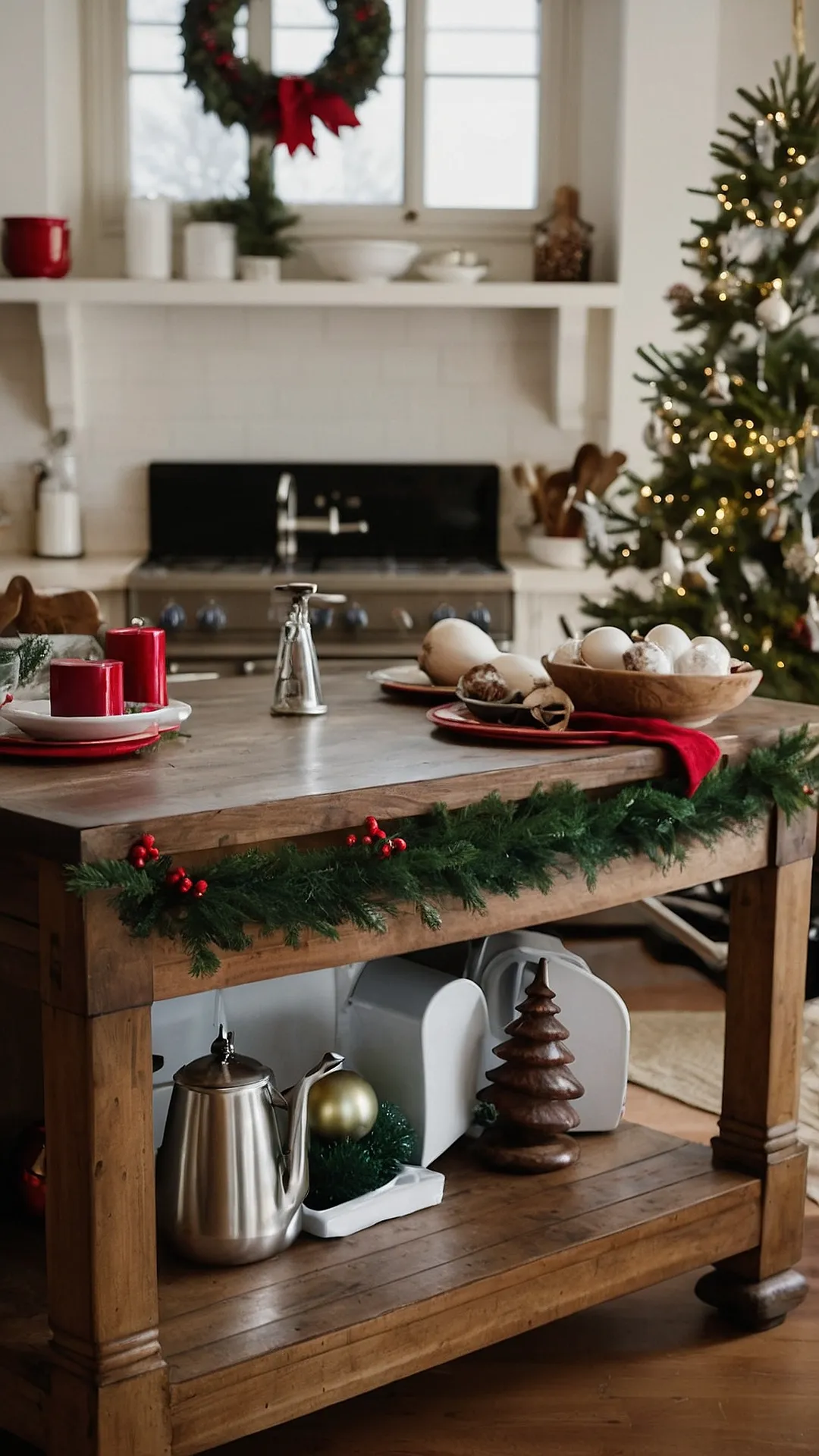 Dashing Through the Decor: 51+ Rustic and Cozy Christmas Kitchen Ideas