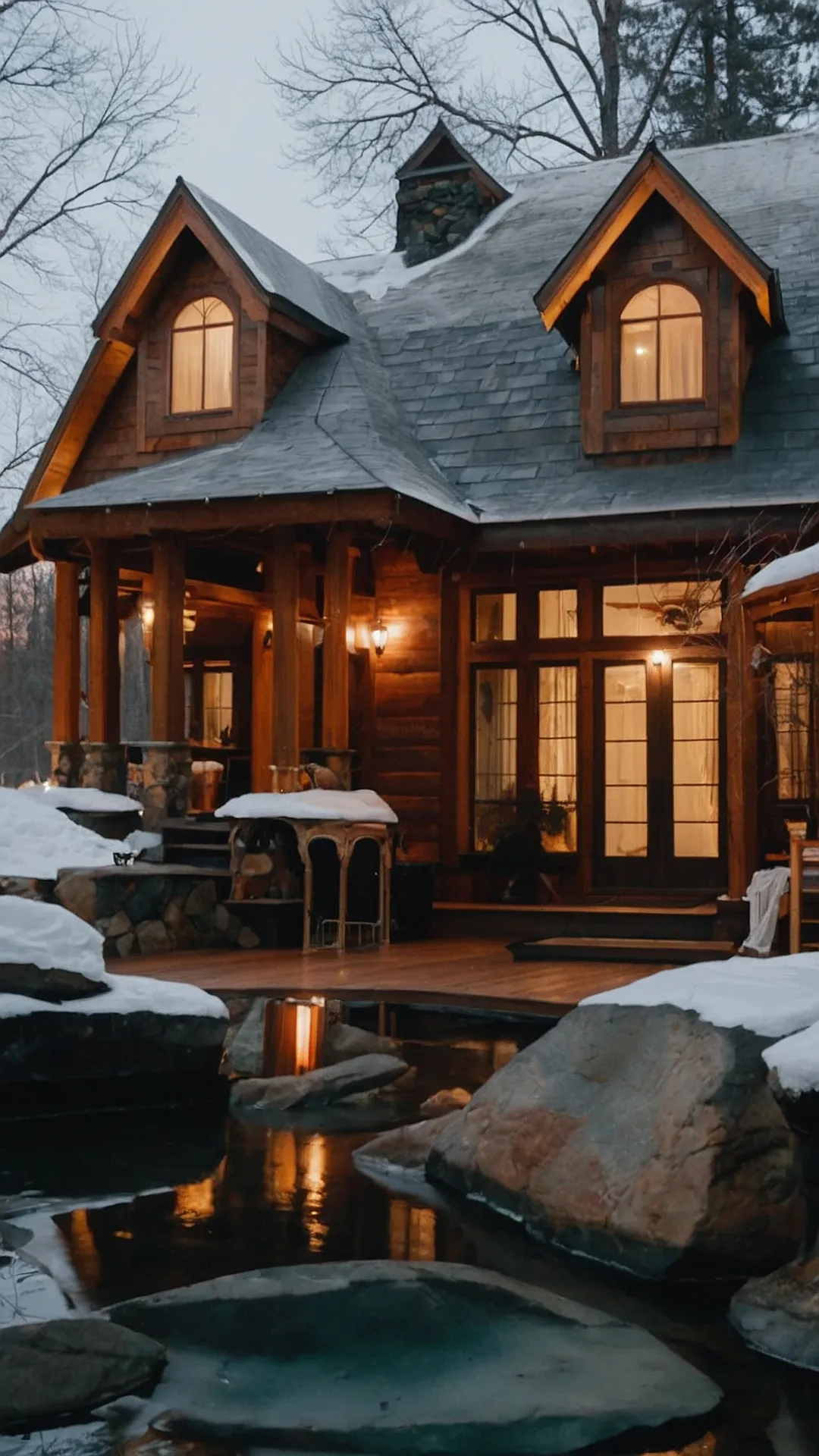 Snowy Serenity: 10 Cozy House Exterior Ideas for Winter Happiness – Fads