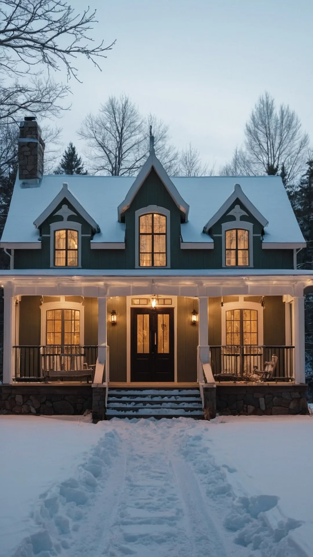 Snowy Serenity: 10 Cozy House Exterior Ideas for Winter Happiness – Fads