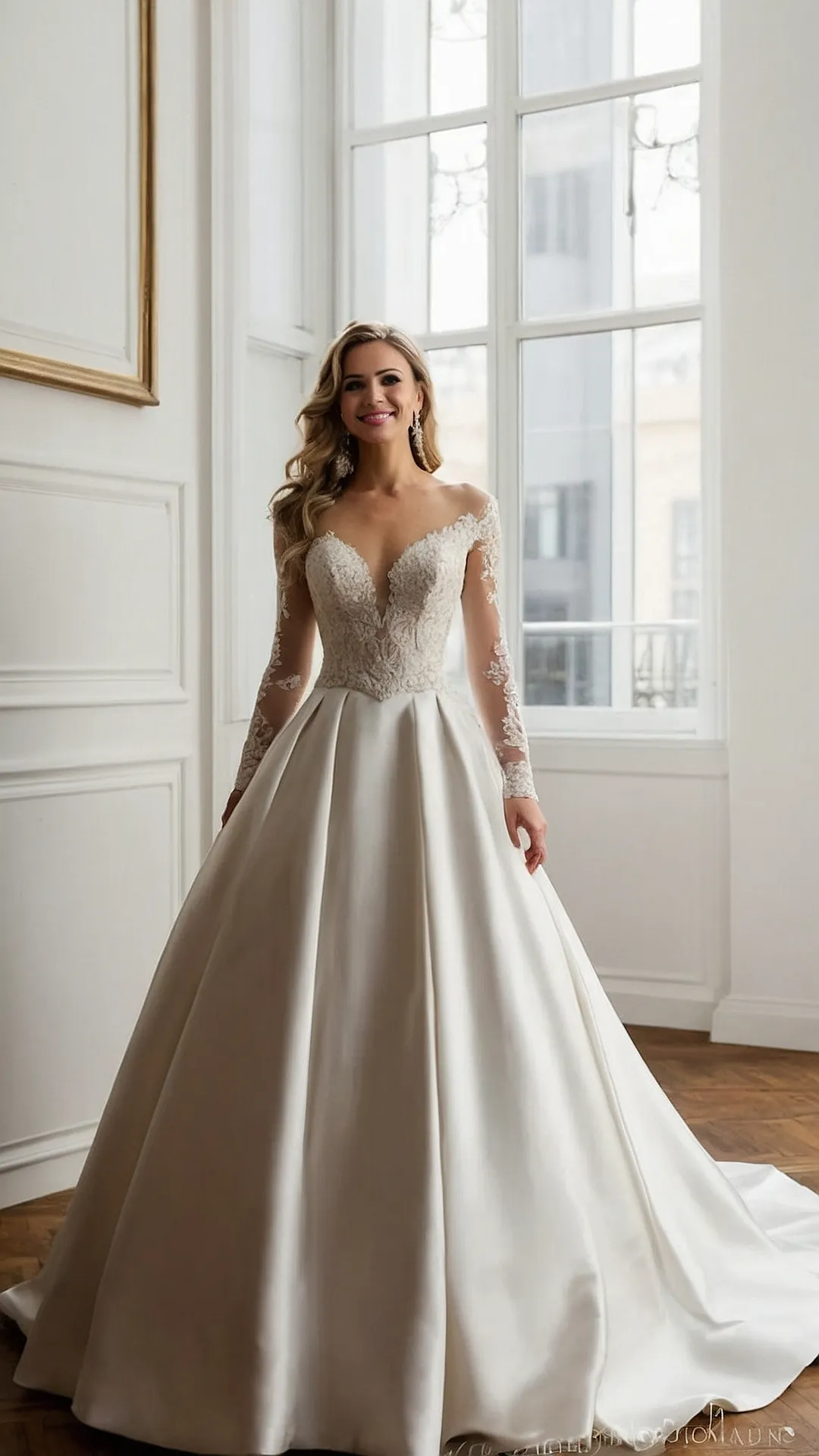 The Timeless Elegance of Lace and Satin Long Sleeve Ball Gowns - Fads