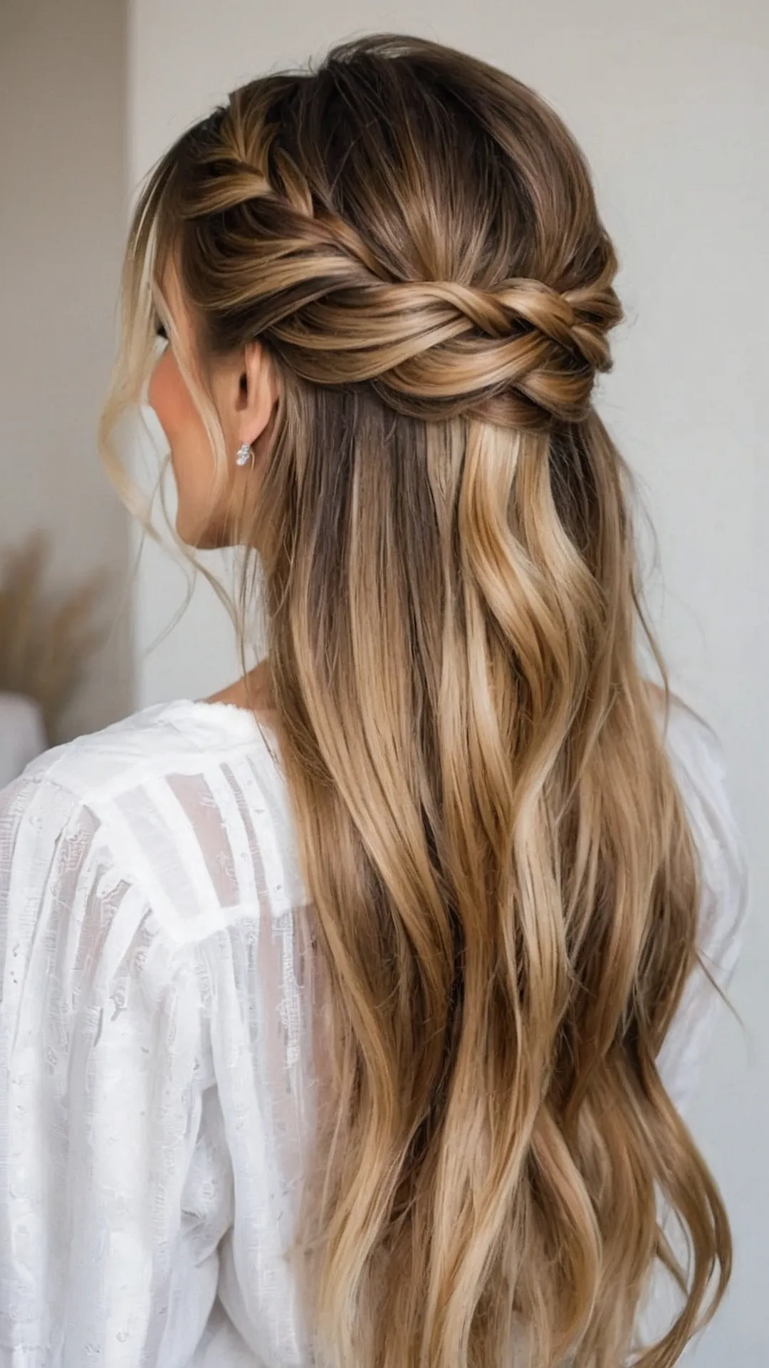 Tie the Knot in Style: 15 Half Up Half Down Wedding Hairstyles for Every Bride - Fads
