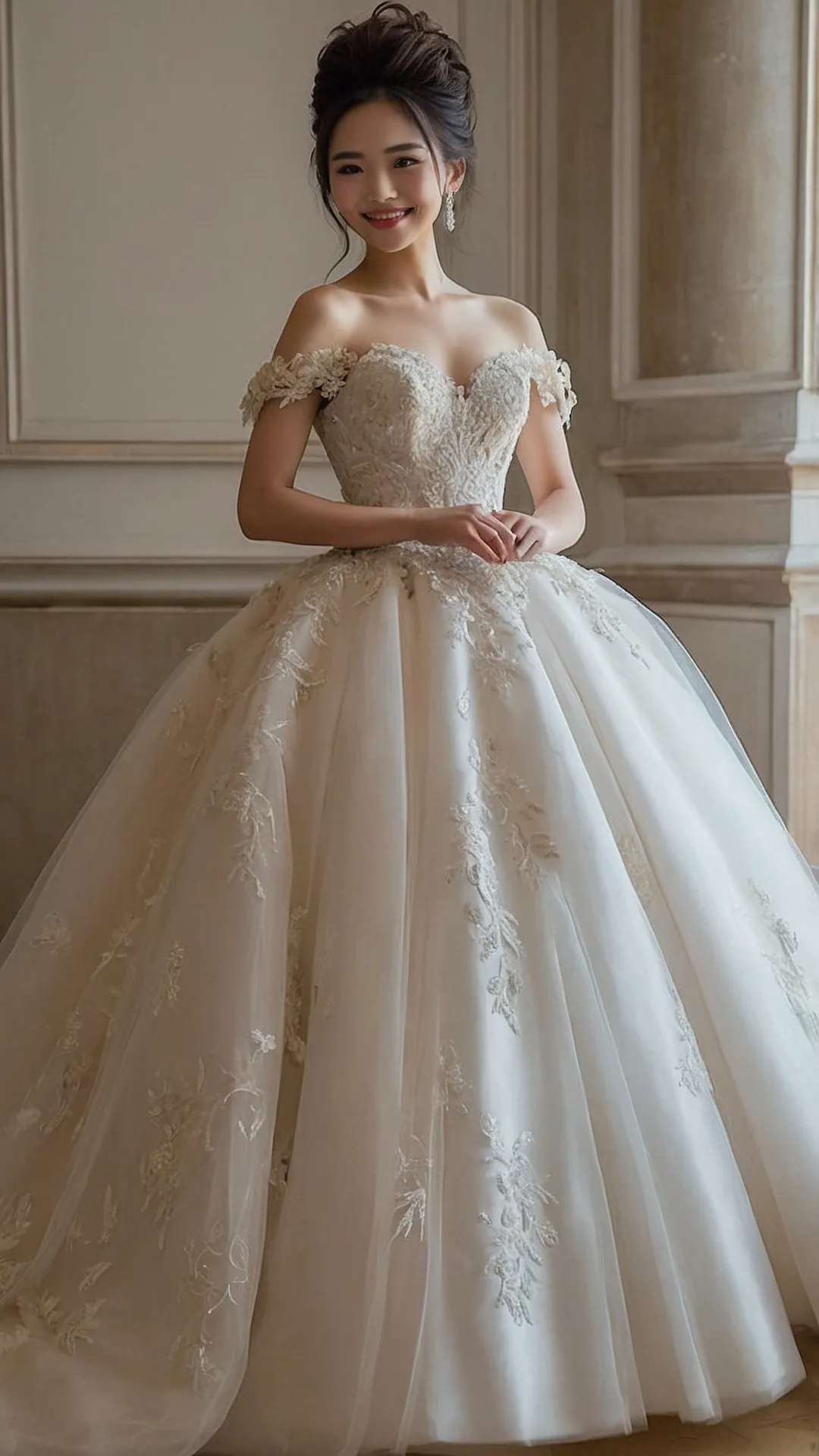 The Timeless Elegance of Lace and Satin Long Sleeve Ball Gowns - Fads