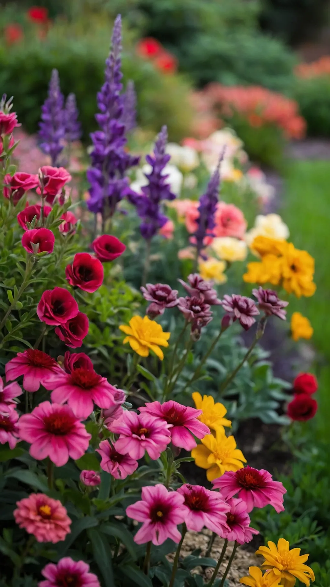 Fresh Blooms Ahead: 18 Seasonal Flower Bed Designs for Your Front ...