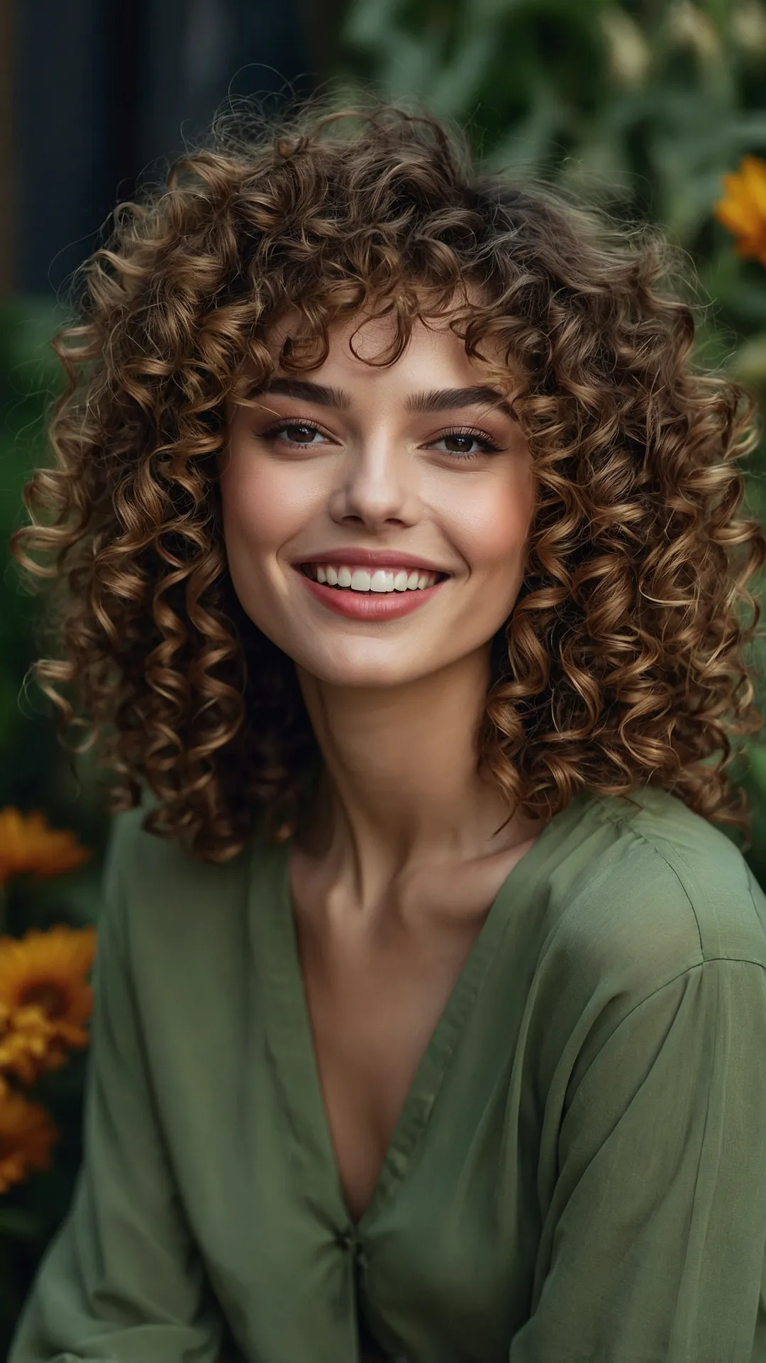 Shoulder Length Curls and Bangs: The Ultimate Style Guide - Fads