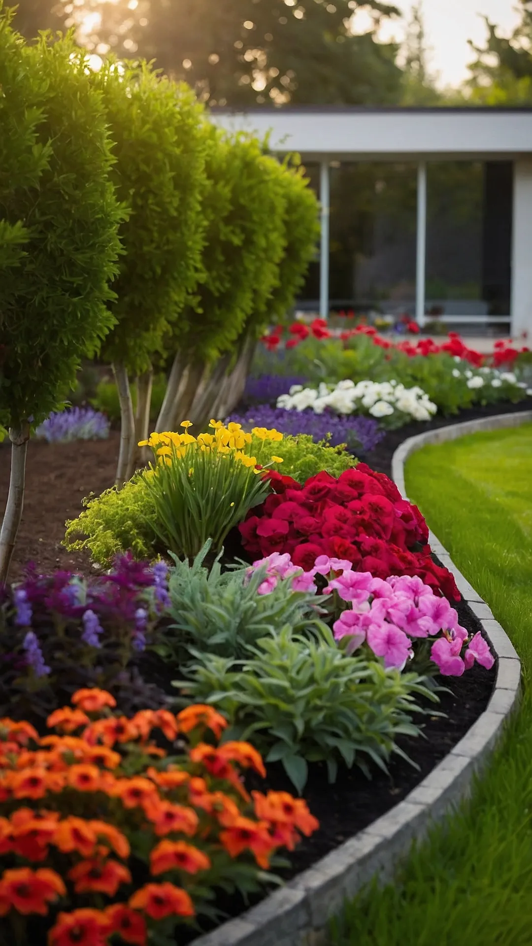 Front Yard Fiesta: 18 Whimsical Flower Bed Designs You’ll Love – Fads