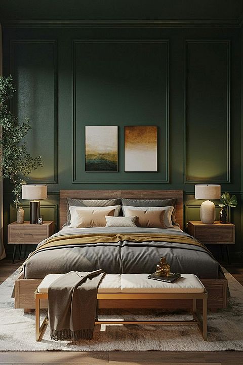 Master Bedroom Decor Trends 2026: Green Transitional & Moody Owners ...