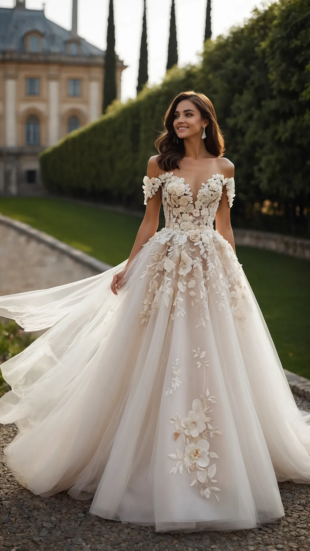 Blooming Love: 16 3D Floral Wedding Dress Inspirations for Every Bride ...