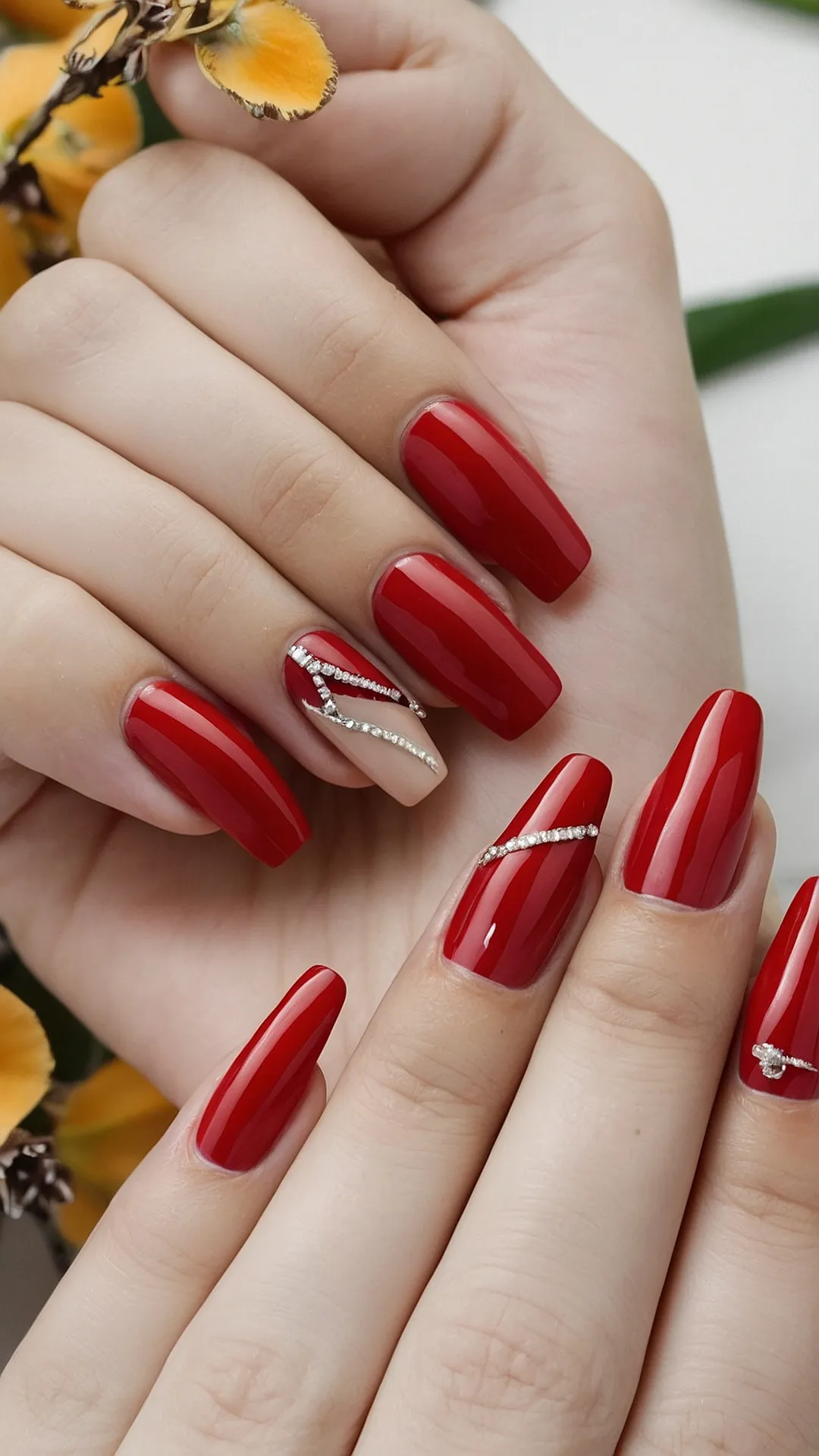 Festive Nails for December: 15 Acrylic Ideas to Try This Holiday Season ...